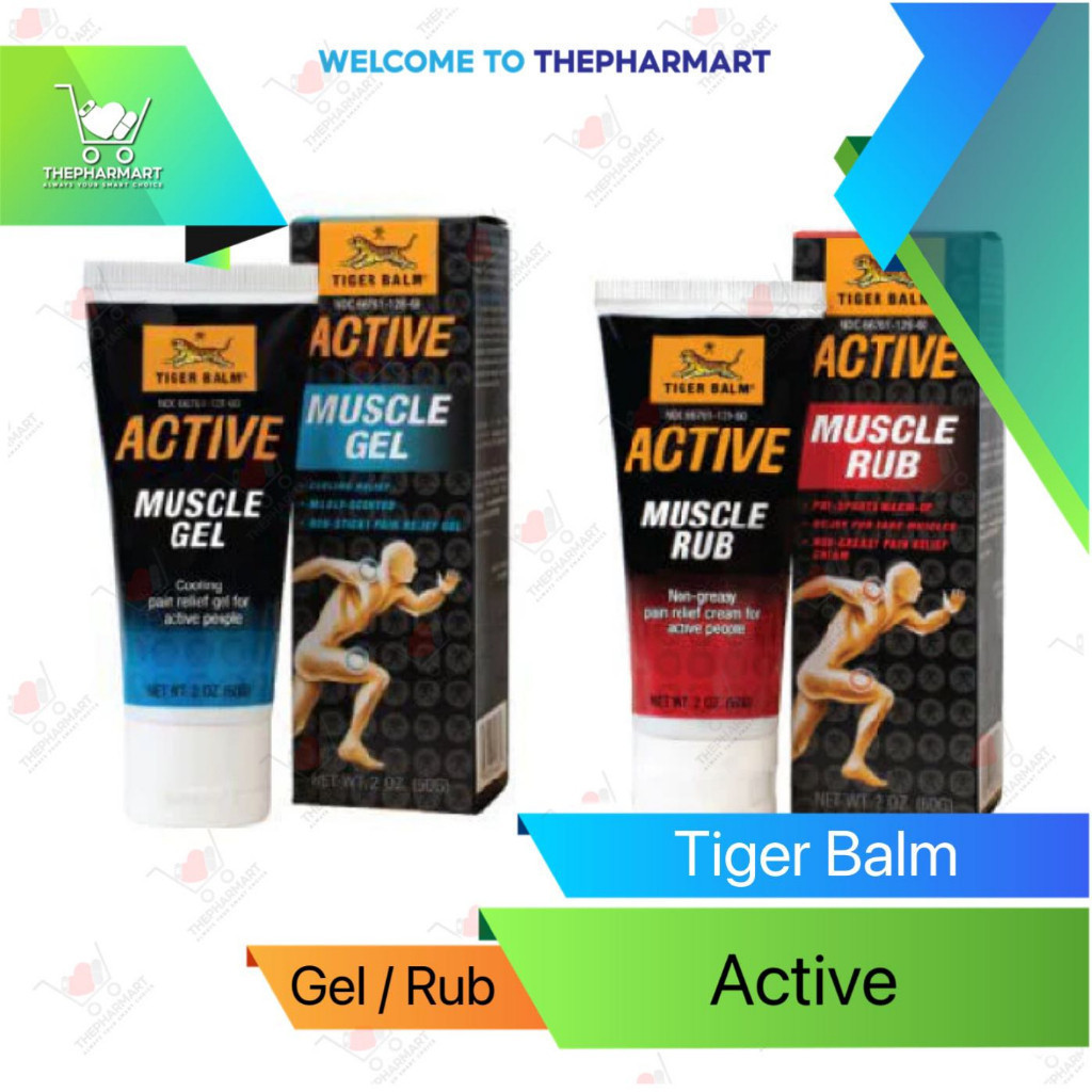 Tiger Balm Active Muscle Gel / Muscle Rub 60g | Shopee Malaysia