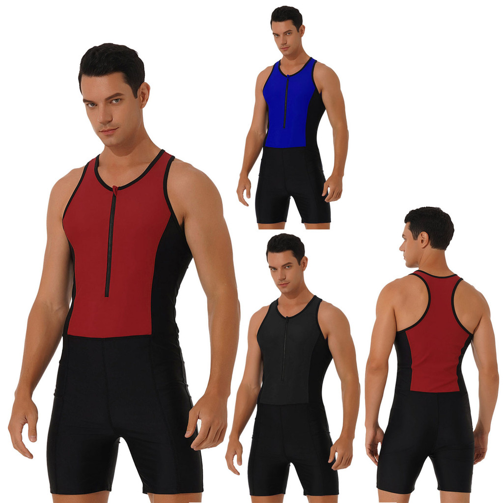iixpin Mens One Piece Rash Guard Swimsuit Surfing UPF 50+ Sun ...