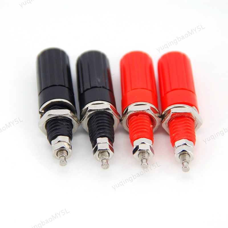 M3*45 4mm Banana Socket Binding Post Nut Banana Plug red black sound ...