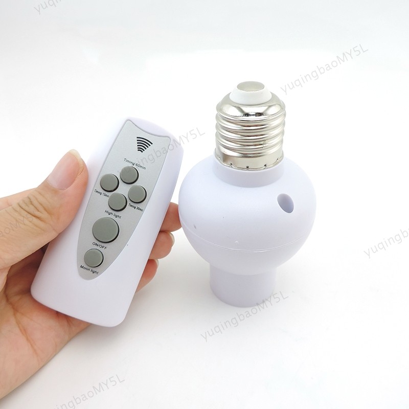 E27 led light Infrared Wireless Remote Control Lamp Holder Dimmable ...