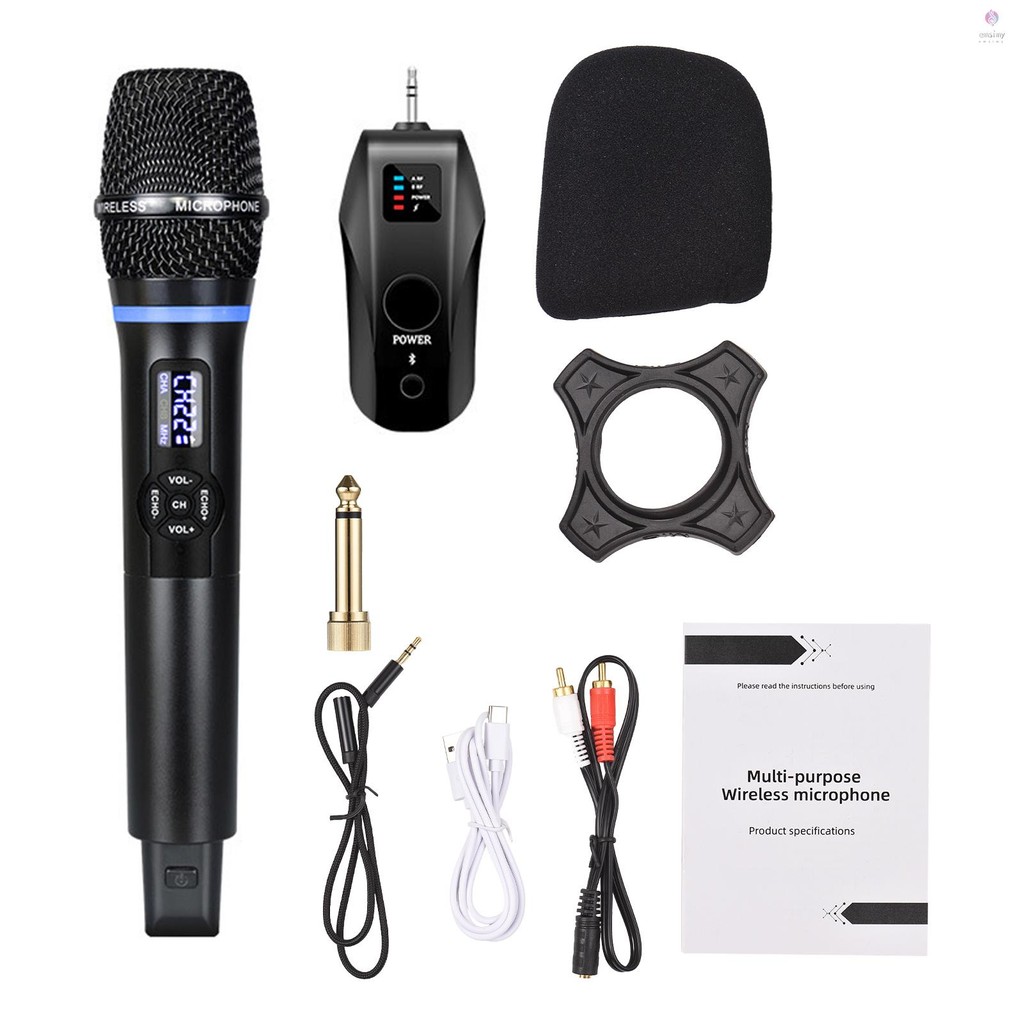 [effectmusic] Wireless Microphone System Receiver with Handheld Mic UHF ...