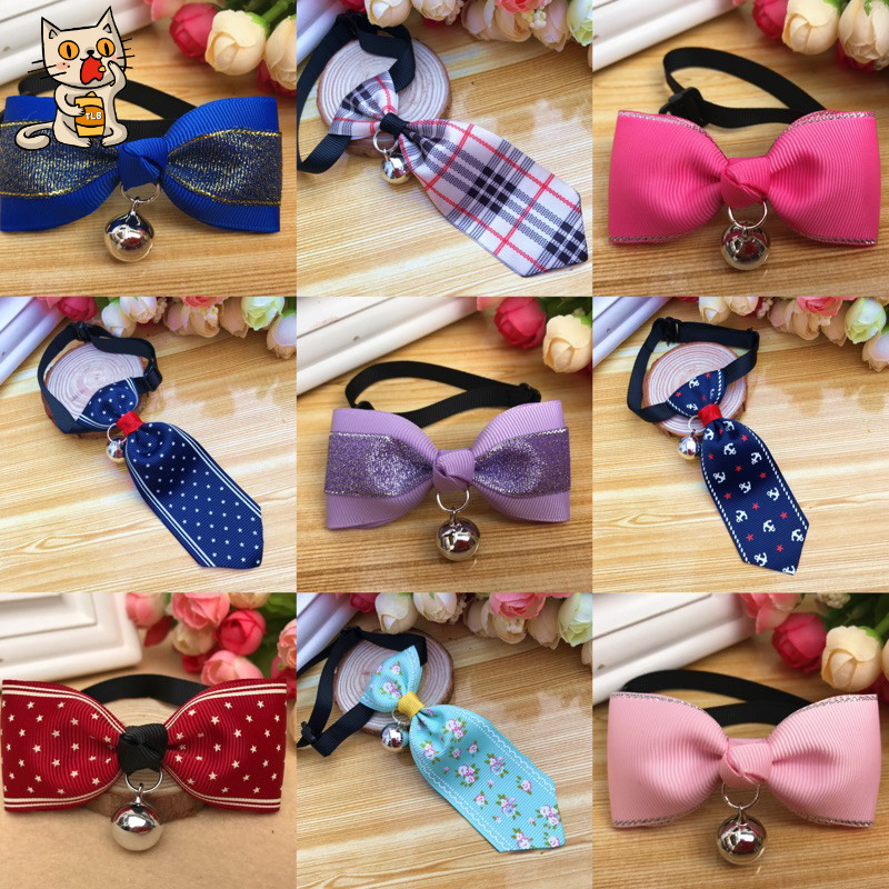 Pet Collar Bow Tie Cat Dog Tie Kolar Kucing Raya Outfit Collar Anjing ...