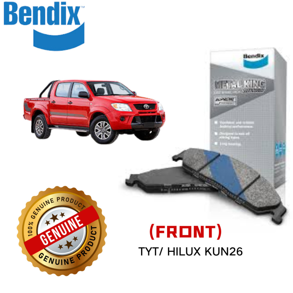 Bendix DB2221 MKT & GCT Front Brake Pad - Toyota Hilux KUN26 | Shopee ...