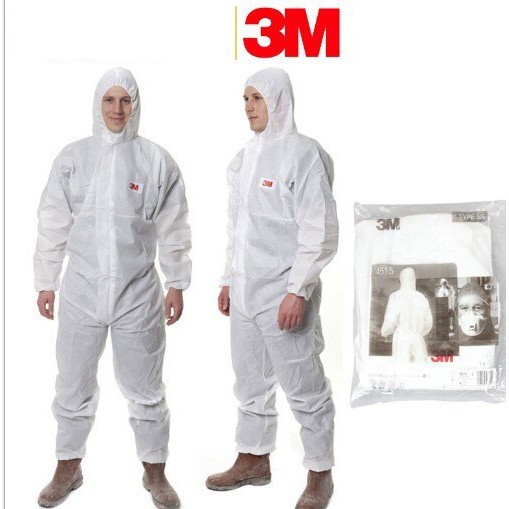 PPE Disposable Coverall 3M 4510 Medical Protective Frontliner Coverall ...