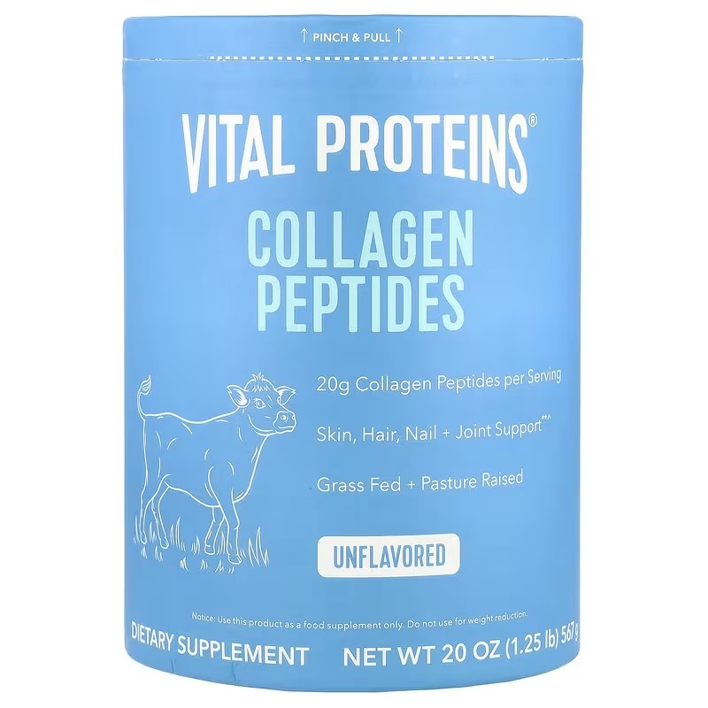 Vital Proteins, Collagen Peptides, Unflavored, 20 oz (567 g) | Shopee ...