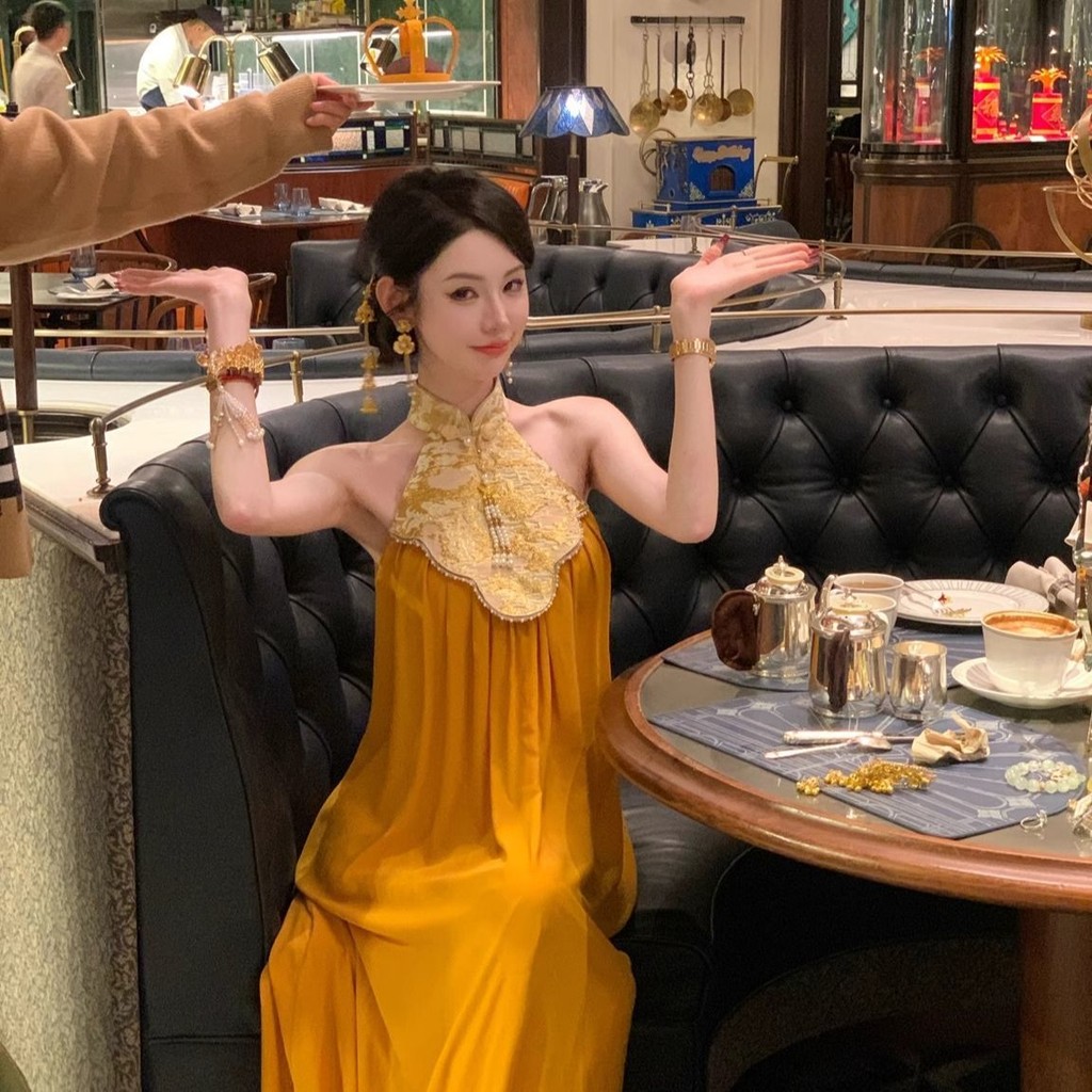 [Glazed Golden] Spring Summer Heavy Industry Niche French Design New ...