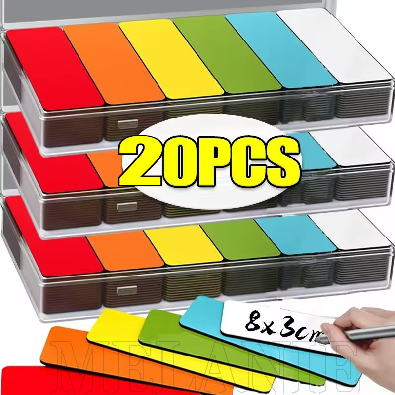 20/5PCS Magnet Label Stickers - Reusable Home Fridge Sticker - Dry ...