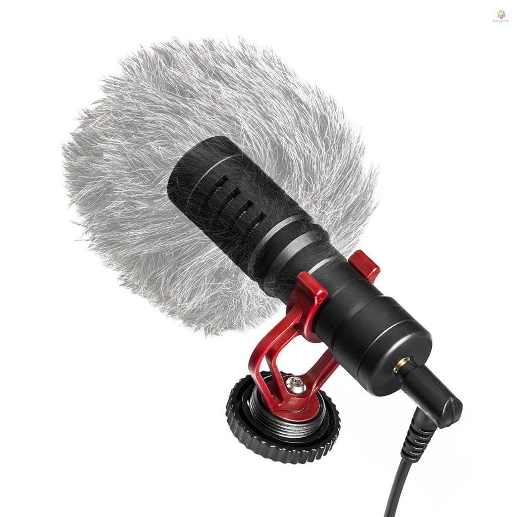 BOYA BY-MM1 Mini Cardioid Microphone Metal Electret Condensor Video Mic ...