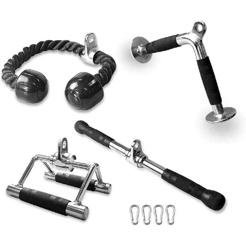 IFAST LAT Pull-Down Cable Machine Attachment Set | V-Bar, Straight Bar ...