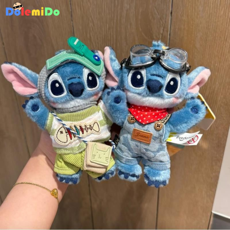 Lilo dan Stitch Pilot Stitch Beg Mainan Mewah Loket Rantai Kunci Kereta ...