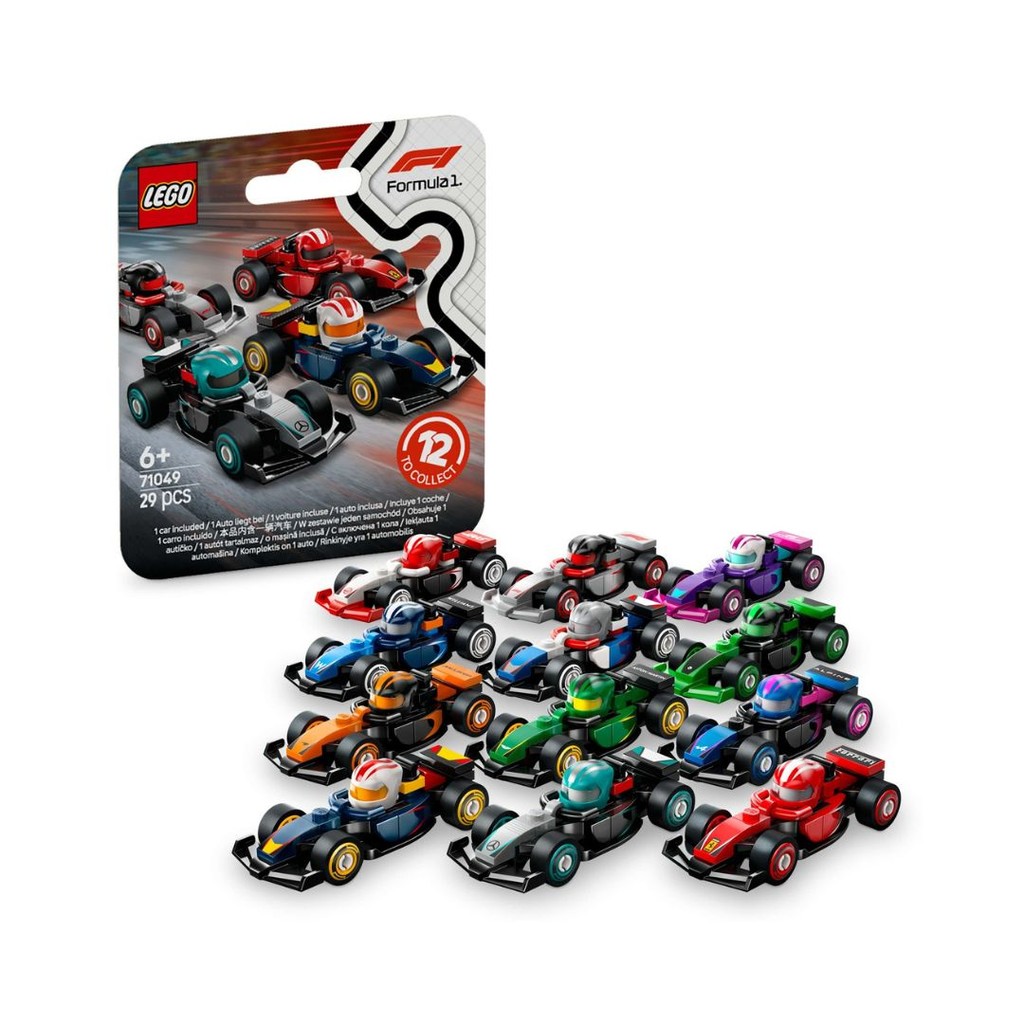 LEGO 71049 Minifigures F1 Collectible Race Cars Toy Figure (Random of 1 ...