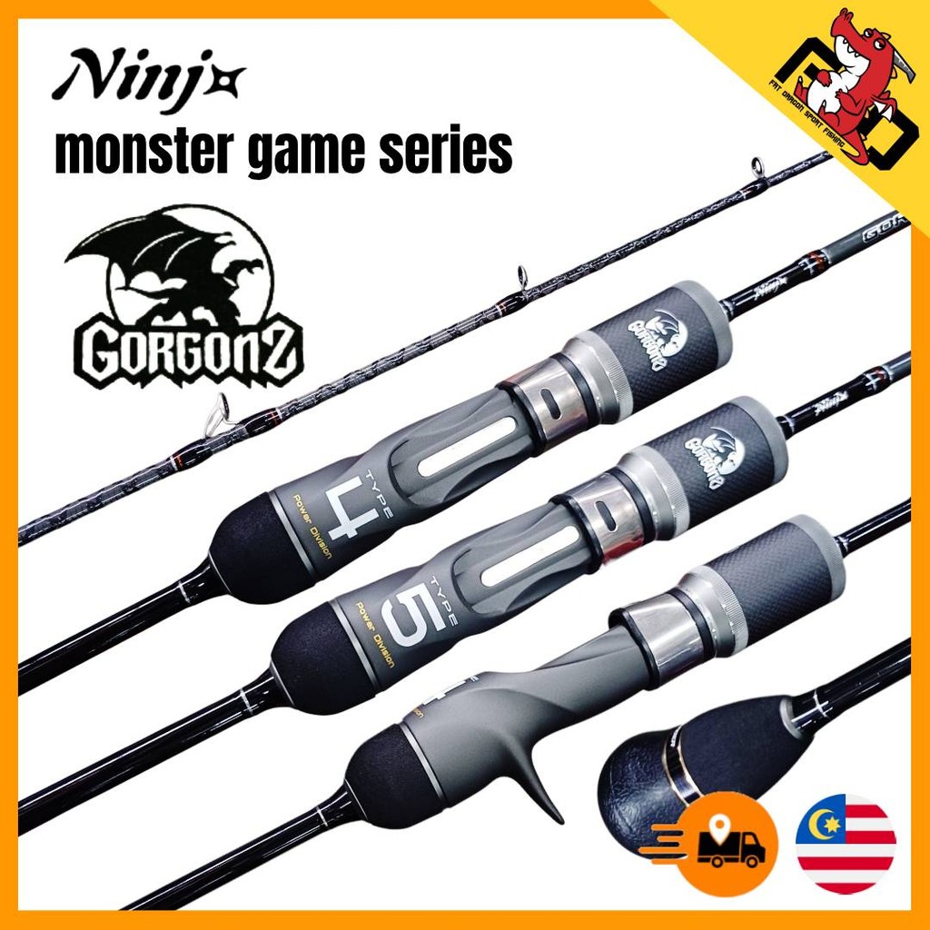 2025 NEW NINJA GORGONZ JIGGING OVERHEAD & SPINNING ROD | Shopee Malaysia