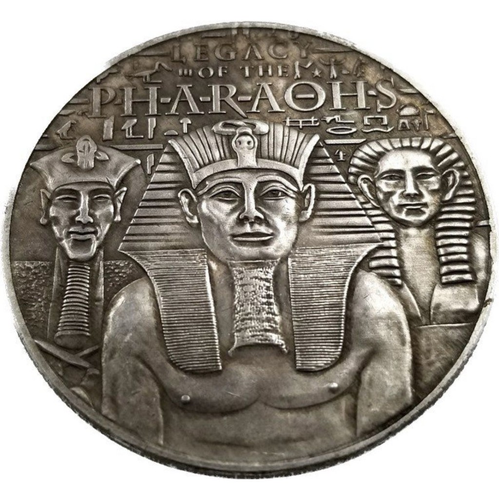 Yixi 38mm Cook Egyptian Pharaoh Gisa Pyramid Double-Sided High Relief ...