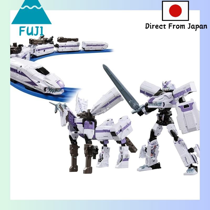 Takara Tomy "Plarail Shinkansen Transforming Robot Shinkalion Z Dark Shinkalion Absolute" is a ...