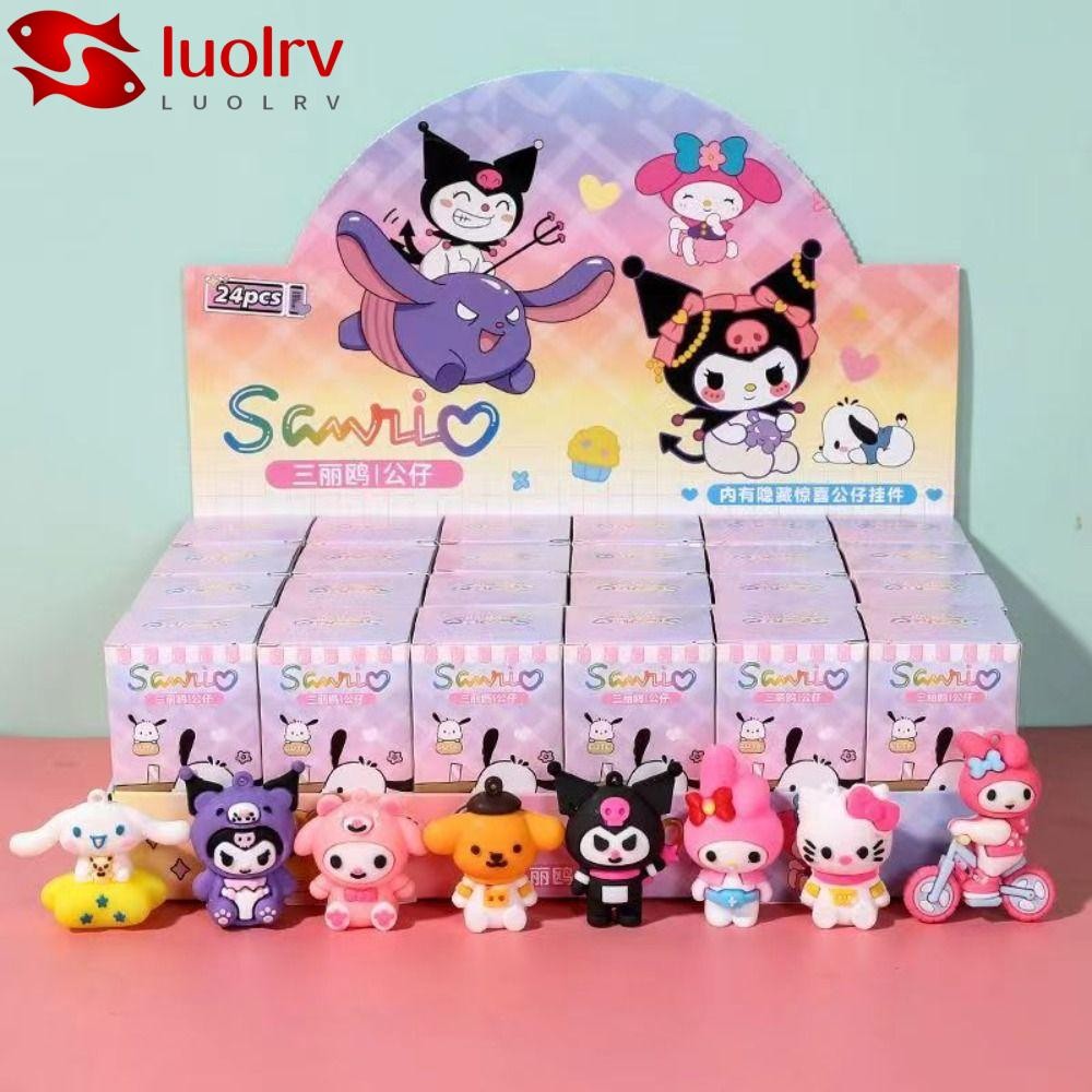 LUOLRV 24box/set Baby Three Keychain Box, Butter Bear The Powerpuff ...