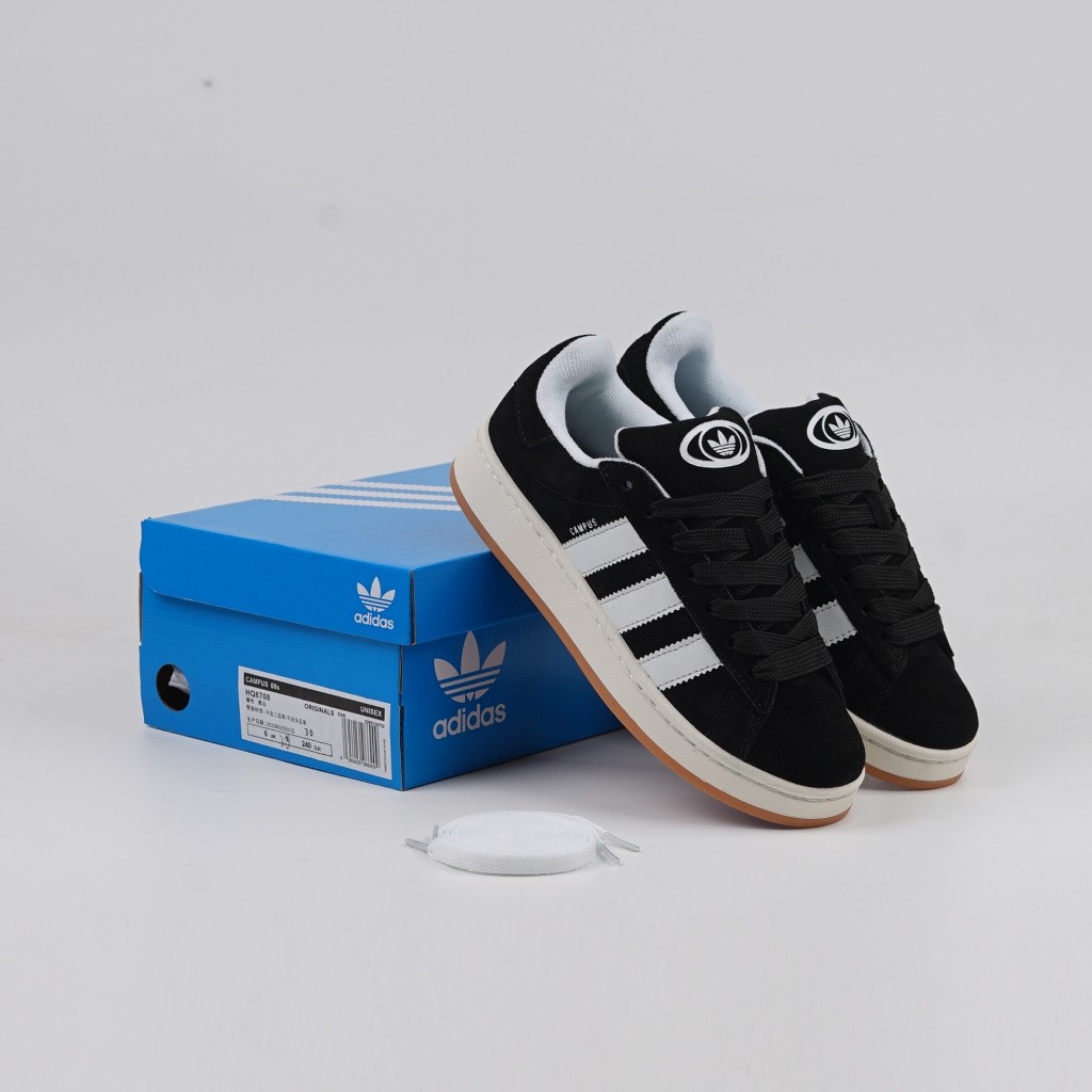 Adidas Campus OOS Black White Men's and Women's Sneakers | Shopee Malaysia