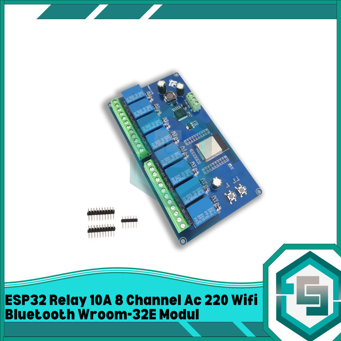Esp32 RELAY 10A 8 CHANNEL AC 220 WIFI BLUETOOTH WROOM-32E MODULE ...