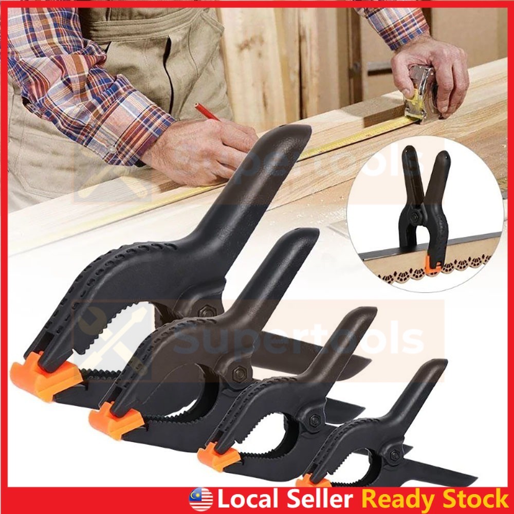 A Clamp 2''3''4''6"9'' inch Spring Clip Woodworking Plastic PVC Nylon ...