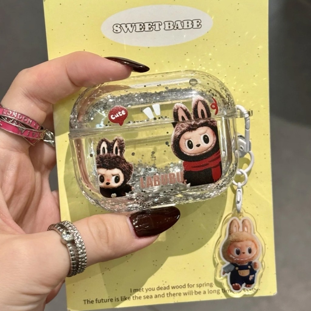 Dream Glitter Wall Labubu Labubu Suitable for AirPods 4th Generation ...