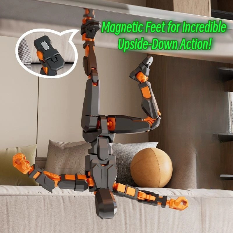 Lucky 13 Movable Magnetic Action Figure 3D Printed Robot Toy DIY ...