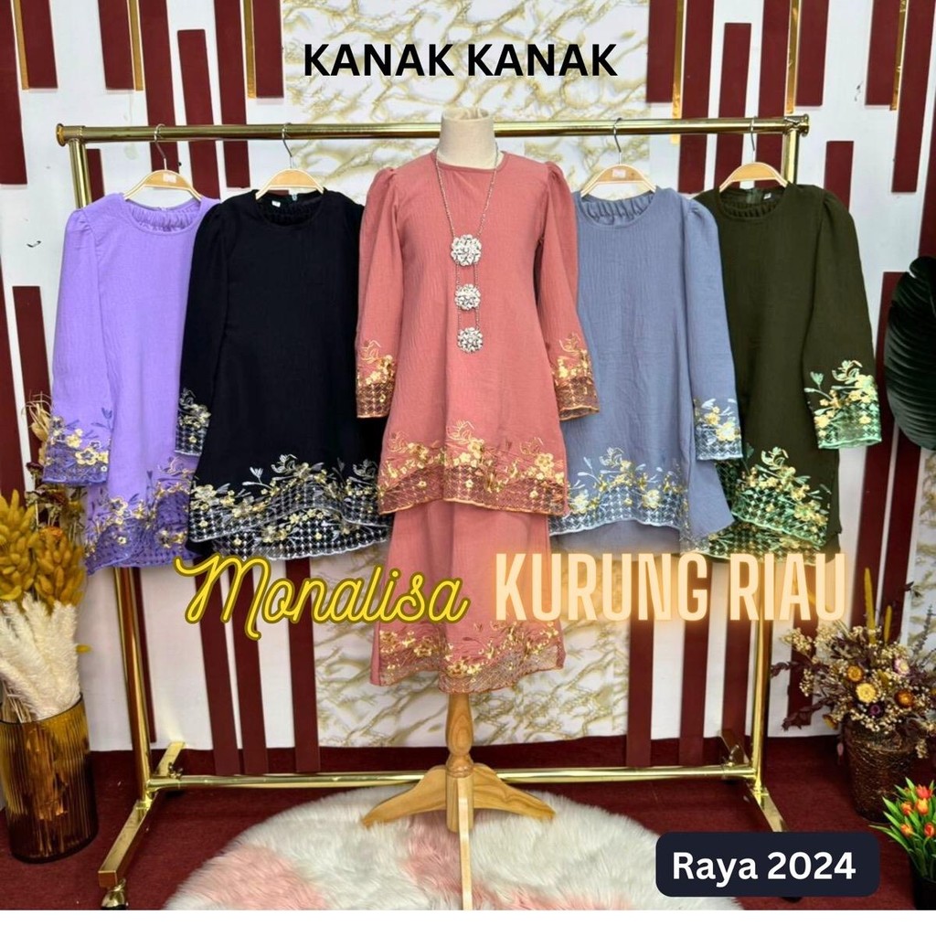 New Arrival Kurung Riau Monalisa Kanak Kanak | Shopee Malaysia