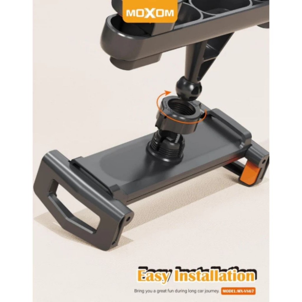 Rotatable Car Headrest Tablet & Phone Mount - Shockproof Adjustable ...