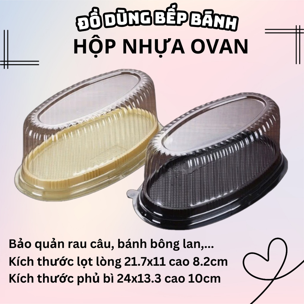 Oval box with black base and inner lid, size 24x13.3x10cm, used to ...