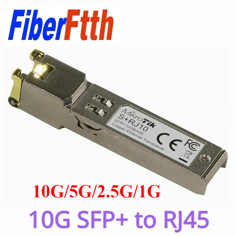 Mikrotik 10G SFP+ to RJ45 SFP+ Transceiver Copper Module and 2.5G 10 ...