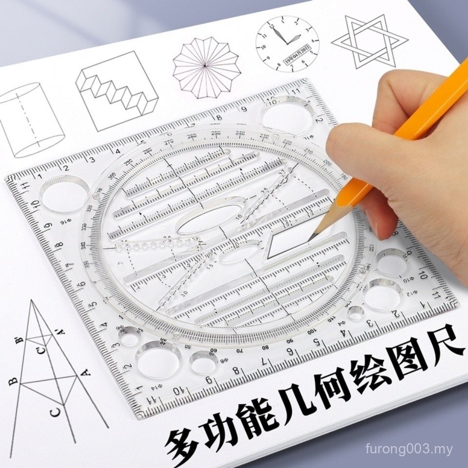 Hot Sale Creative Multi-Function Rotatable Universal Drawing Ruler ...