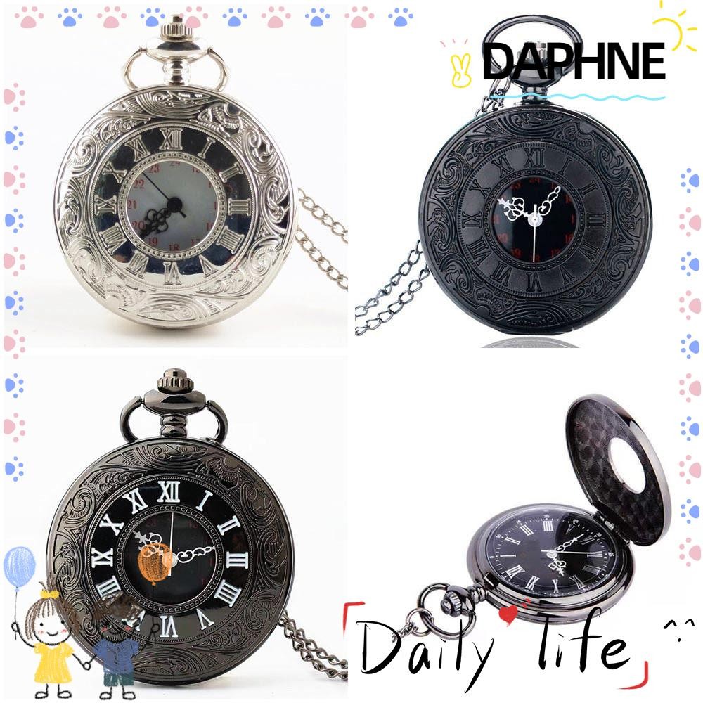 DAPHNE-HOME Fob Watches For Women Quartz Flip Pocket Watch | Shopee ...