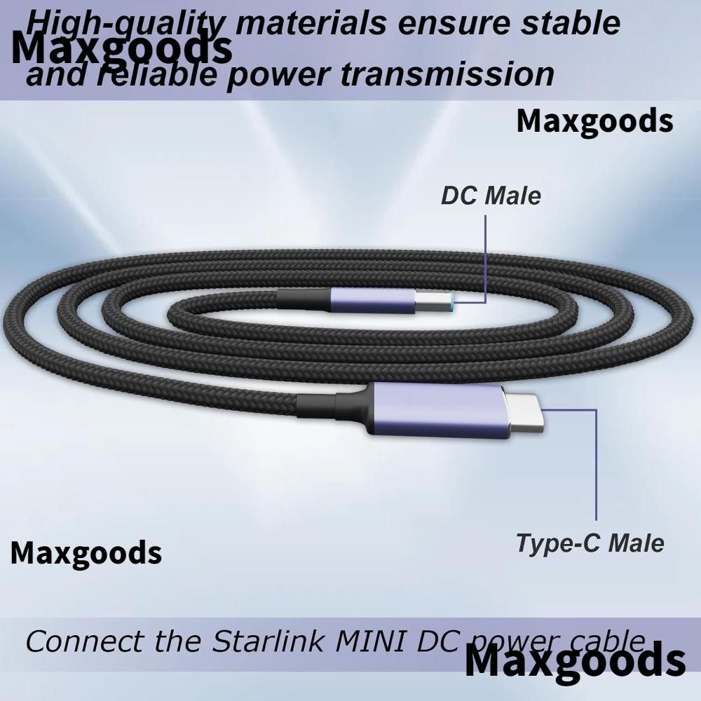 MAX Mini USB C to DC Power Cable, Mini Small Mini USB C Cable, Portable ...