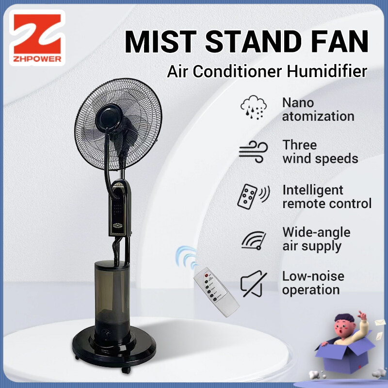 Mist Fan Air Conditioner Humidifier Stand Fan Air Cooler Strong Wind ...