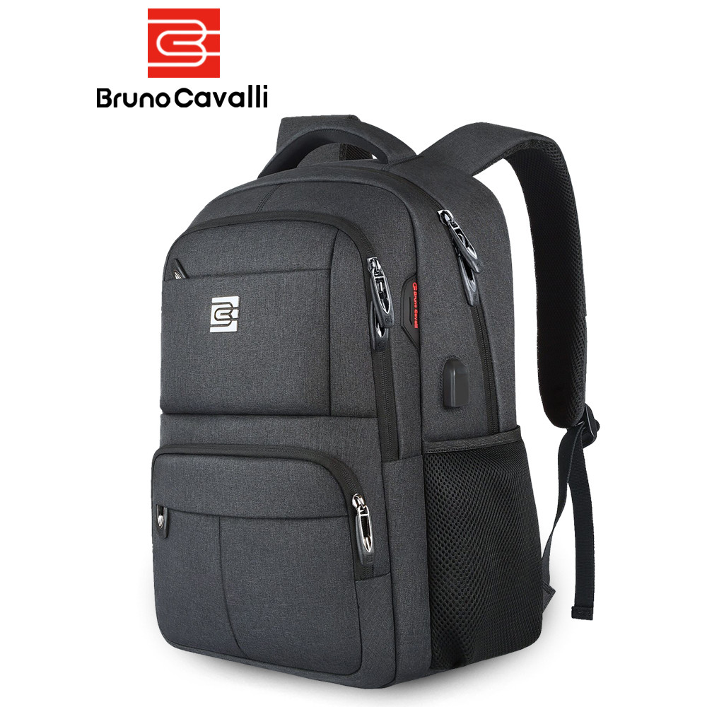 Bruno Cavalli Laptop Backpack Men Multifunctional Waterproof Travel Bag ...