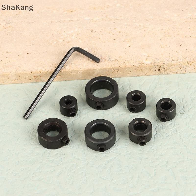 SKMY Drill Stop Bit Collar Set 7PCS Adjustable Drill Depth Stop Collar ...