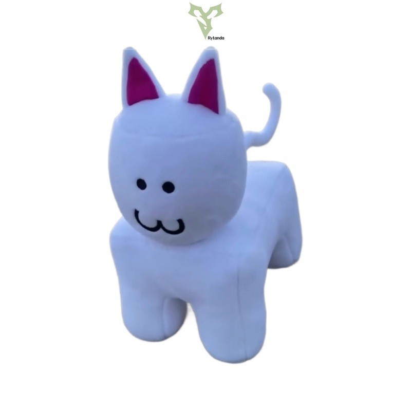 Rytanda Ro Blox Classic Kitty Plush Pillow Pixel Image Cat Teddy Bear ...