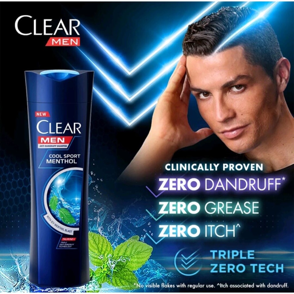 Clear Men Shampoo Cool Sport Menthol 315ml | Shopee Malaysia