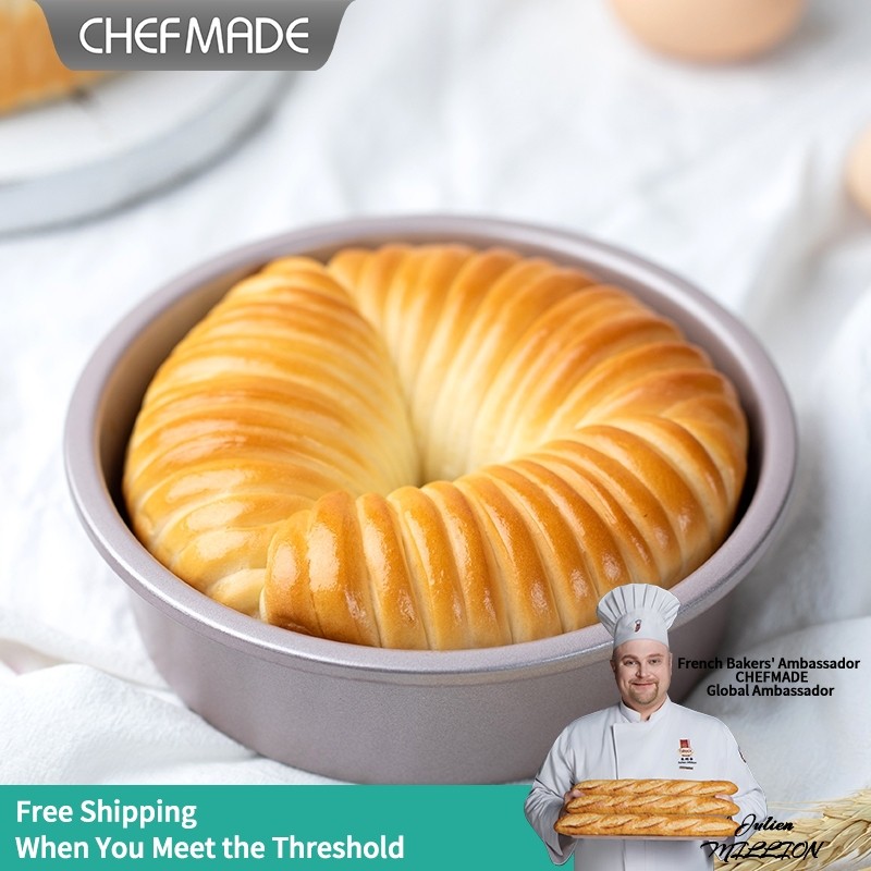 [CHEFMADE.os] 6-inch Non-Stick Round Cake Mould Baking Mould bread Pan ...