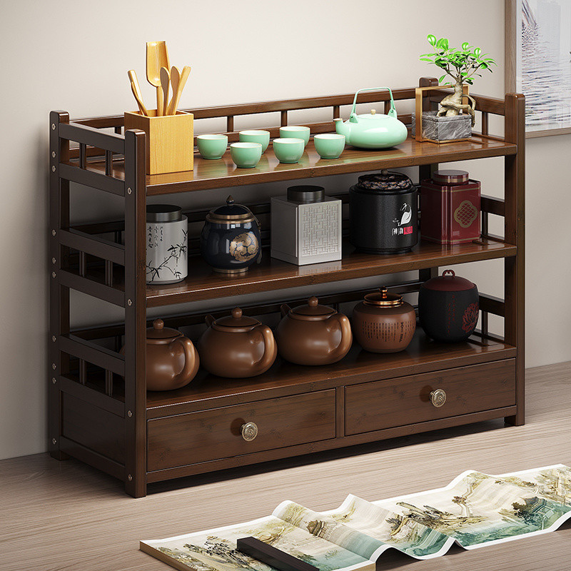 JH Ready Stock Desktop Bogu Rack Chinese Small Simple Tea Tea Cabinet ...