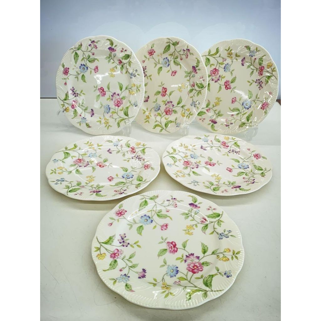 Narumi Pottery 6 Piece Plate Set WHT Pastel Garden | Shopee Malaysia