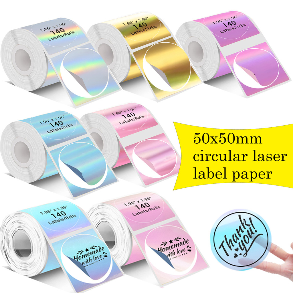 1 roll circular thermal label paper, suitable for Phomemo M220 M200 ...