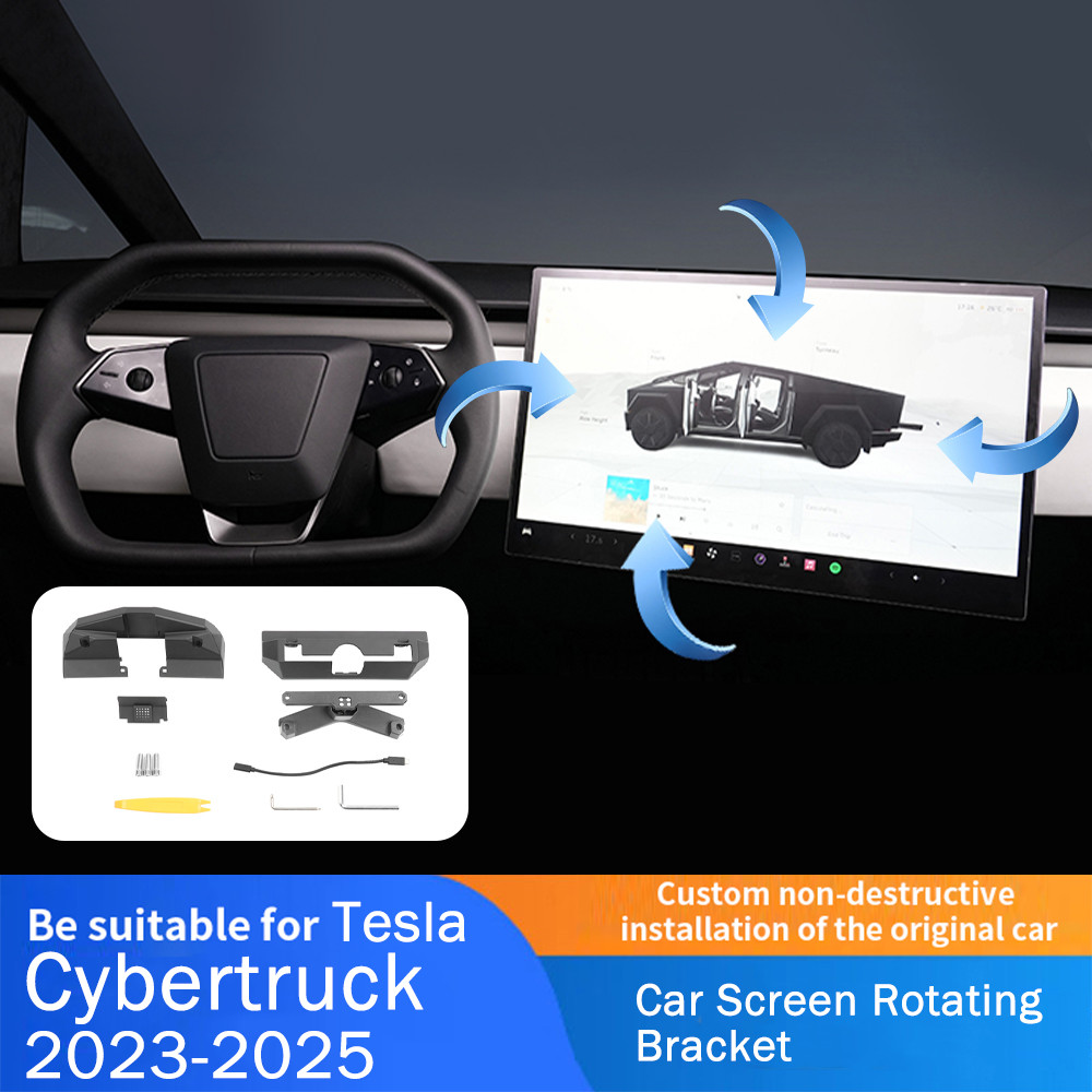 Screen Swivel Mount For Tesla Cybertruck 2023-2025 Center Console ...