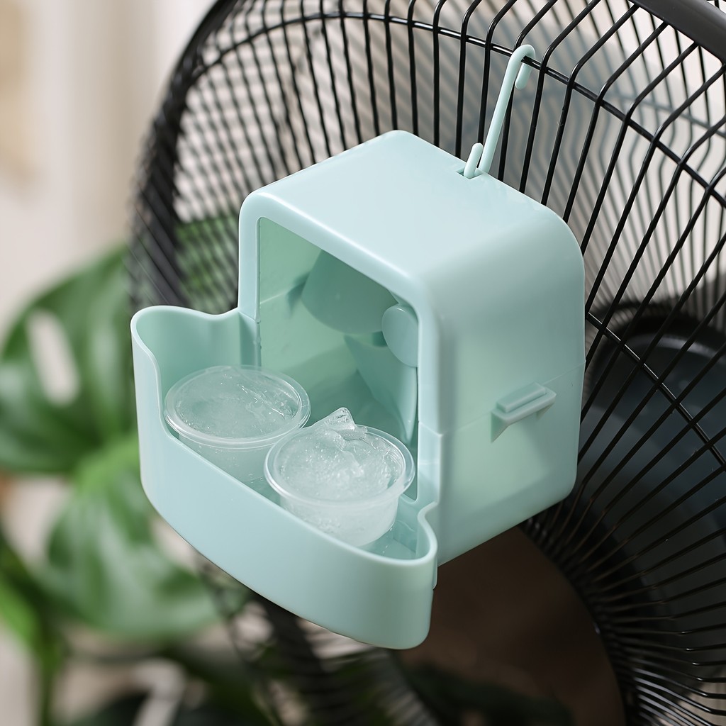1-Pack Portable No-Drill Fan Cooler with Ice Cubes - Clip-On Hands-Free ...