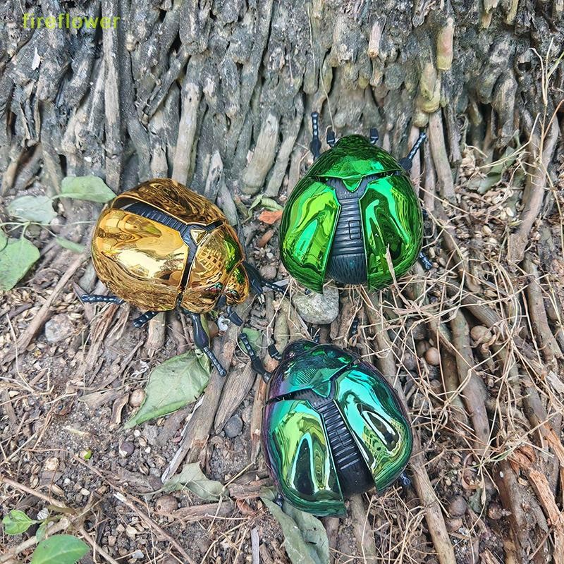 [fireflowerM] 1 Piece Scarab Beetle Children's Plastic Animals Toy Wind ...