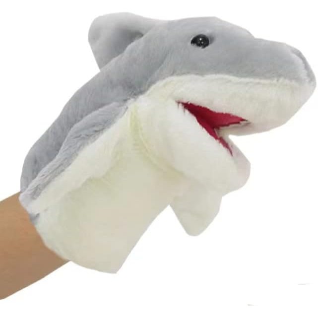 Hand Puppet Simulation Plush Animal Hand Puppet Children Animal Gloves ...