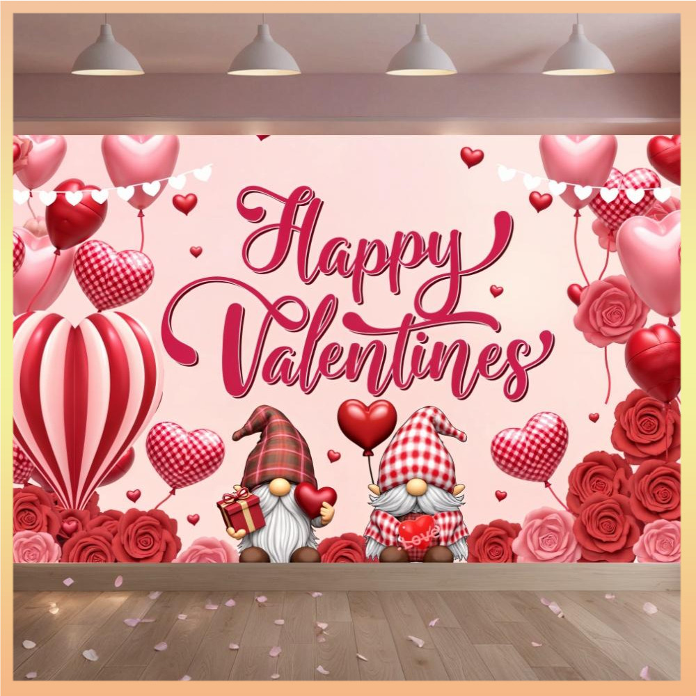 Happy Valentine's Day Decorations Romantic Valentines Theme Party ...