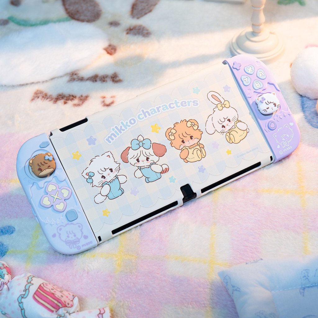 Geekshare Mikko Themed New Cute Silicone Protective Case for Nintendo Switch and Switch OLED ...