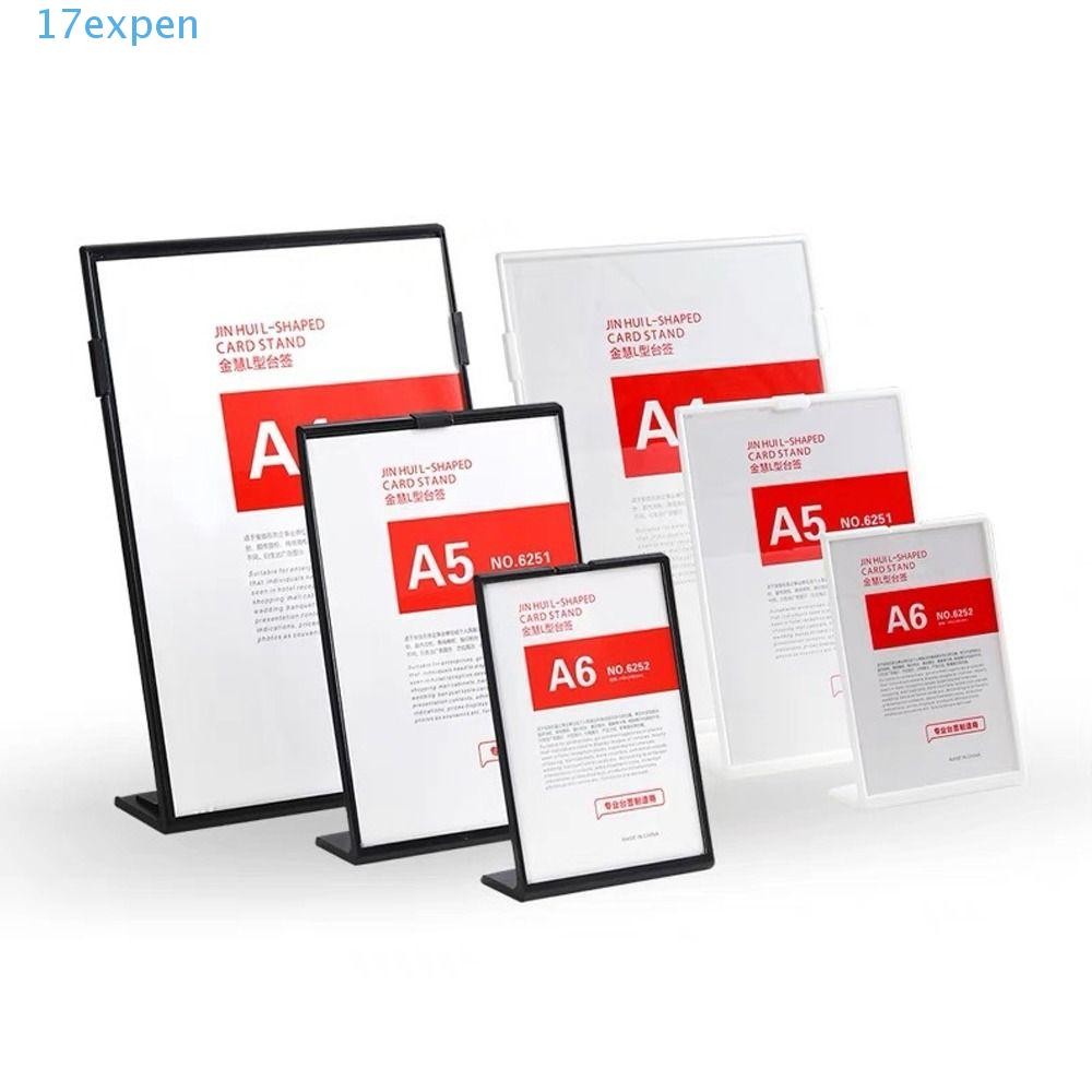 EXPEN Acrylic Sign Holders, A4 a5 a6 Plastic Menu Display Stand, Menu ...