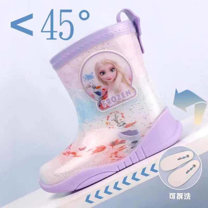 Disney Frozen BXP22071 Girls Princess Elsa Anti-slip Rain Boots/12.4 ...