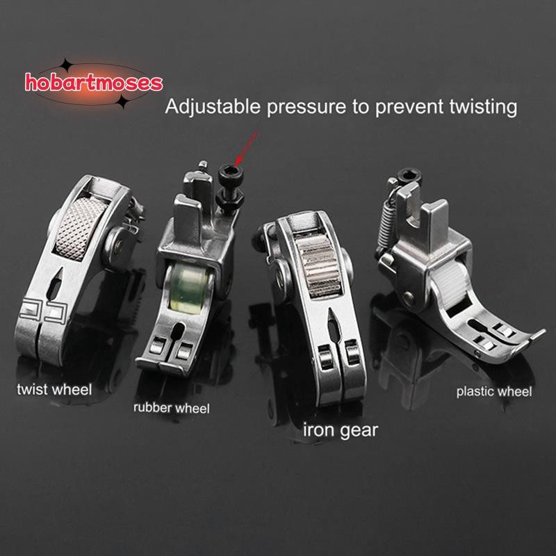 A Three Wheels Thick Roller Presser Foot Sewing Edge Folding Presser ...