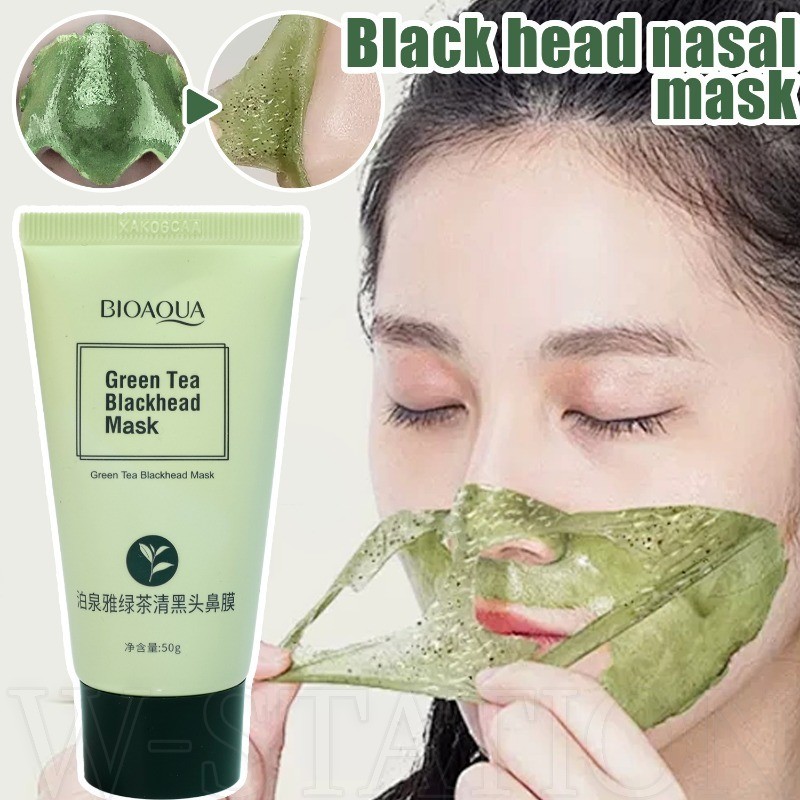 Green Tea Blackhead Removal Nasal Mask - Shrink Pores Nasal Strip - Refreshing Oil Control Nose ...